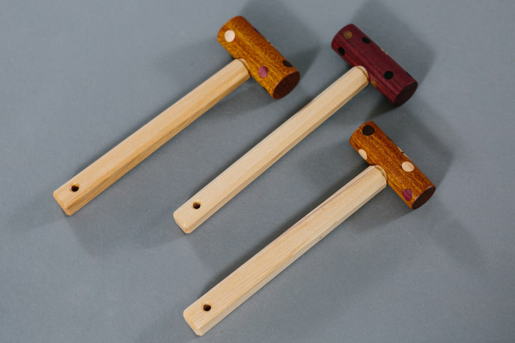 Mallet handmade from wood in Britain by Max McCance for AUTHOR