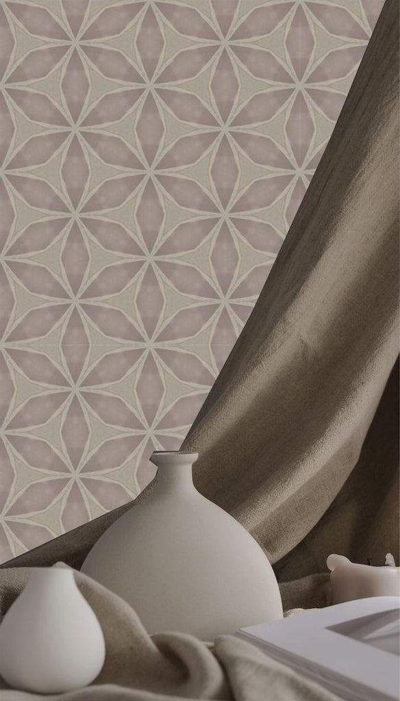 Geometric Wallpaper by Julia Clare Interiors for AUTHOR Interiors