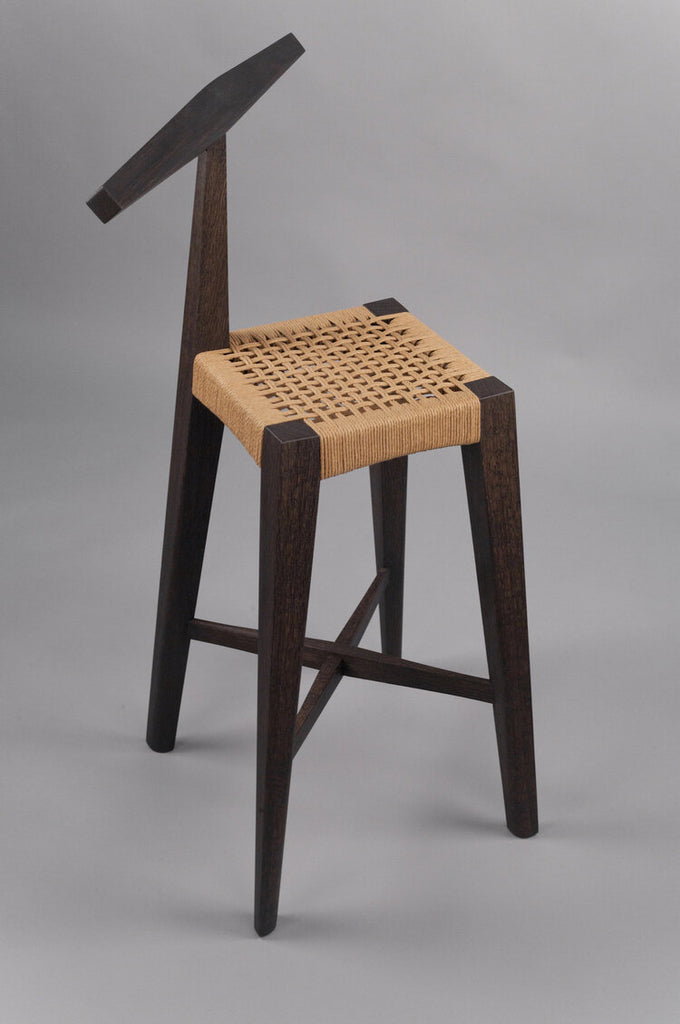 Woven Oak Stool 'one-off' piece by Isabelle Moore for AUTHOR Interiors
