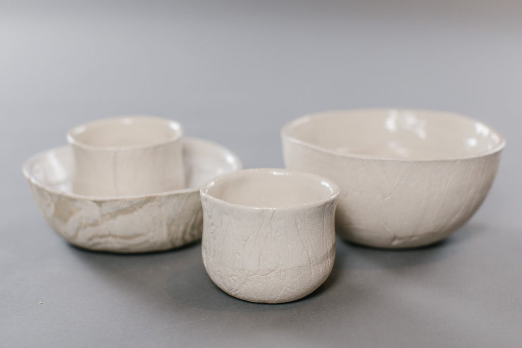 White Sand Tea Cup handmade in Britain by KANA London for AUTHOR