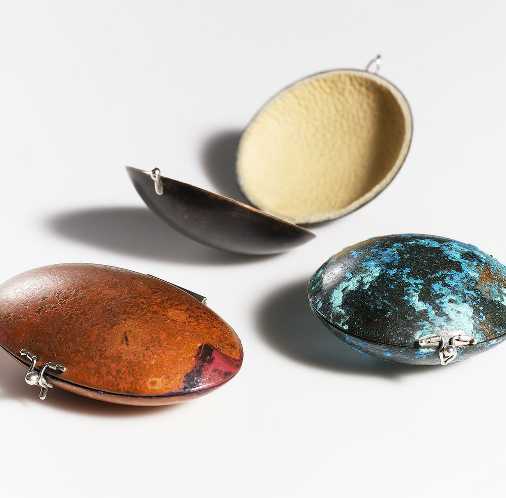 Patinated Copper Box made by Rebecca Walklett for AUTHOR Interiors