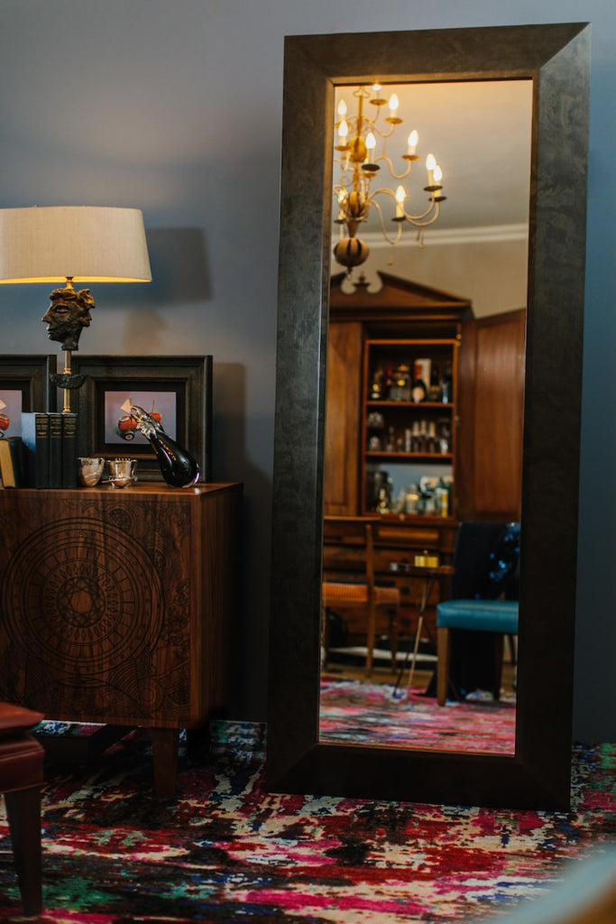 Chamfered Floor Length Mirror - Handmade in Britain by AUTHOR